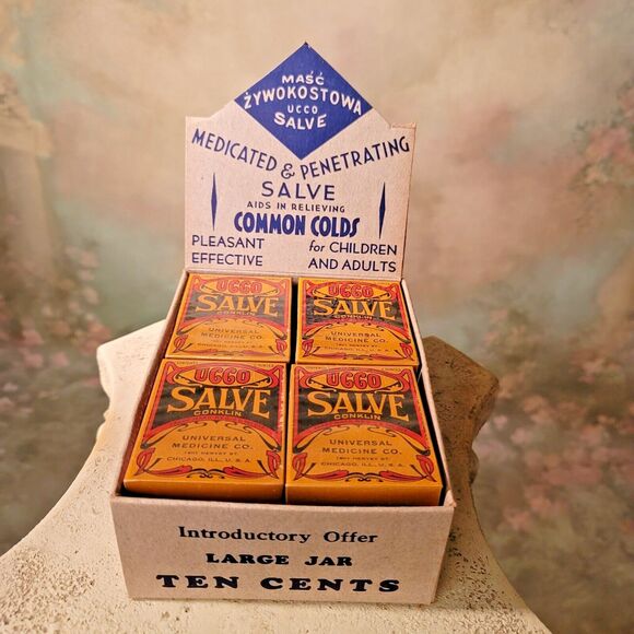 UCCO SALVE | Accents | Ucco Salve Store Display Box Advertising Sign ...